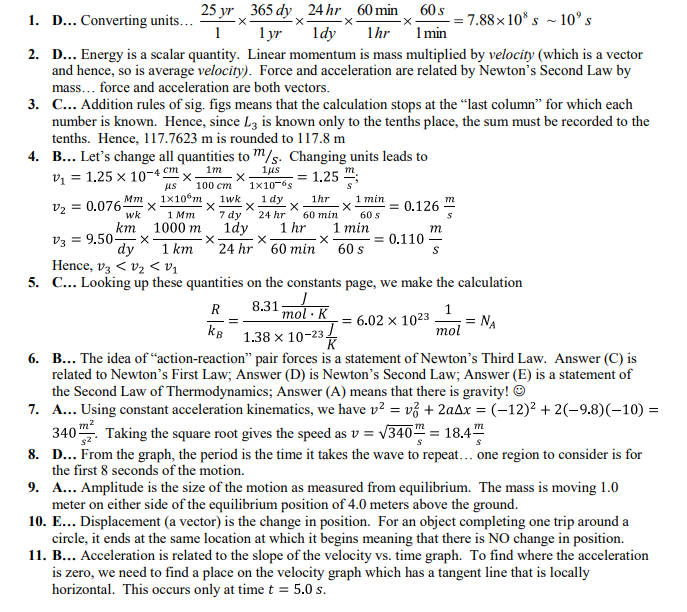 2010年Physics Bowl真题及答案 - Physics Bowl官网