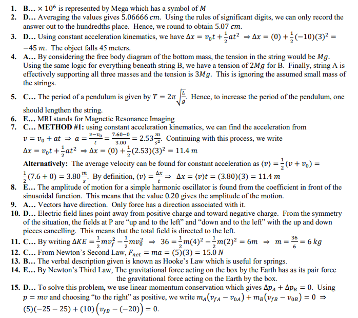 2014年Physics Bowl真题及答案 - Physics Bowl官网