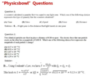 今日开考！2025物理碗竞赛真题及答案预约领取！附考试注意事项 - Physics Bowl官网